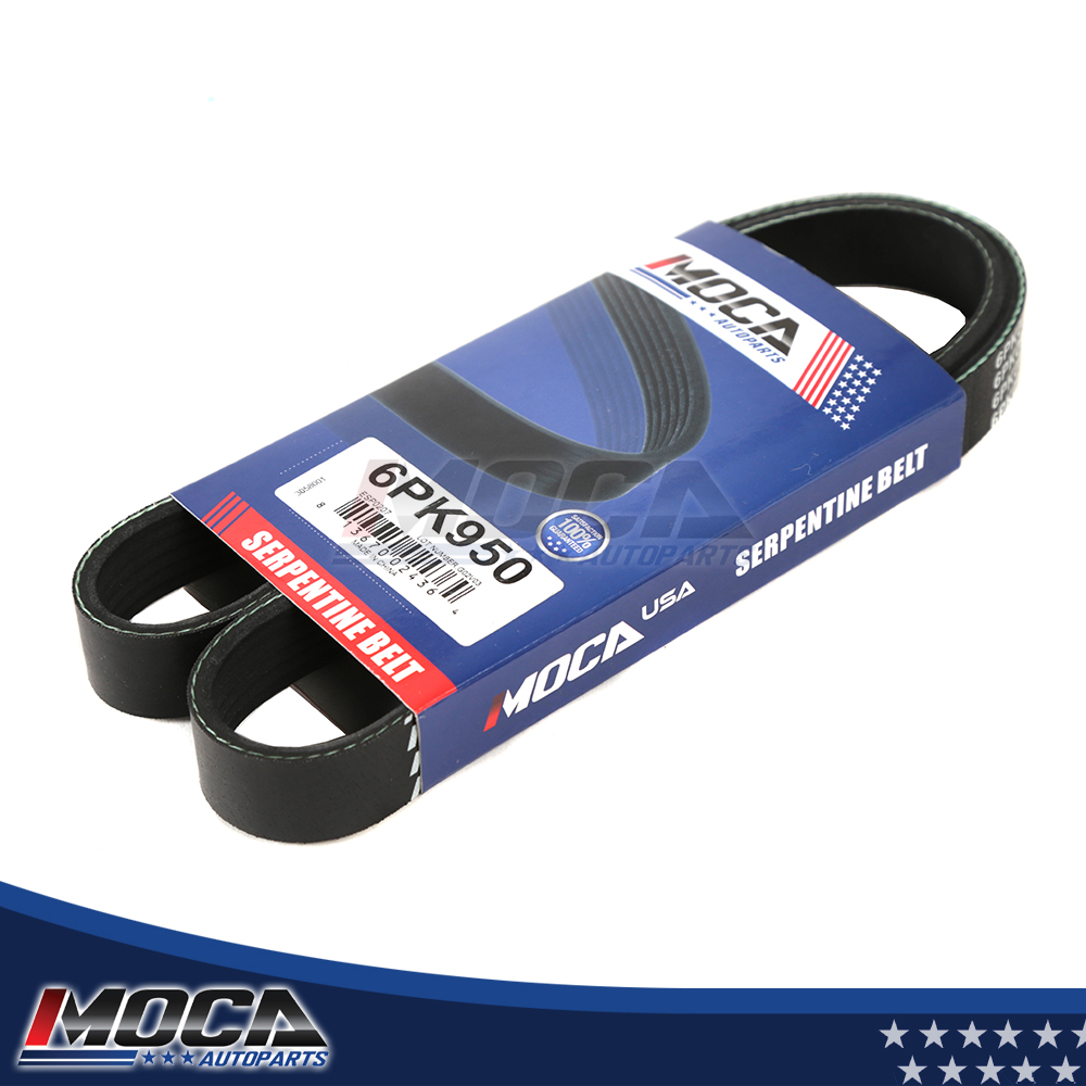 Serpentine Belt 6PK950 fits 97-00 Toyota Sienna Camry 16-17 Mazda MX-5 ...